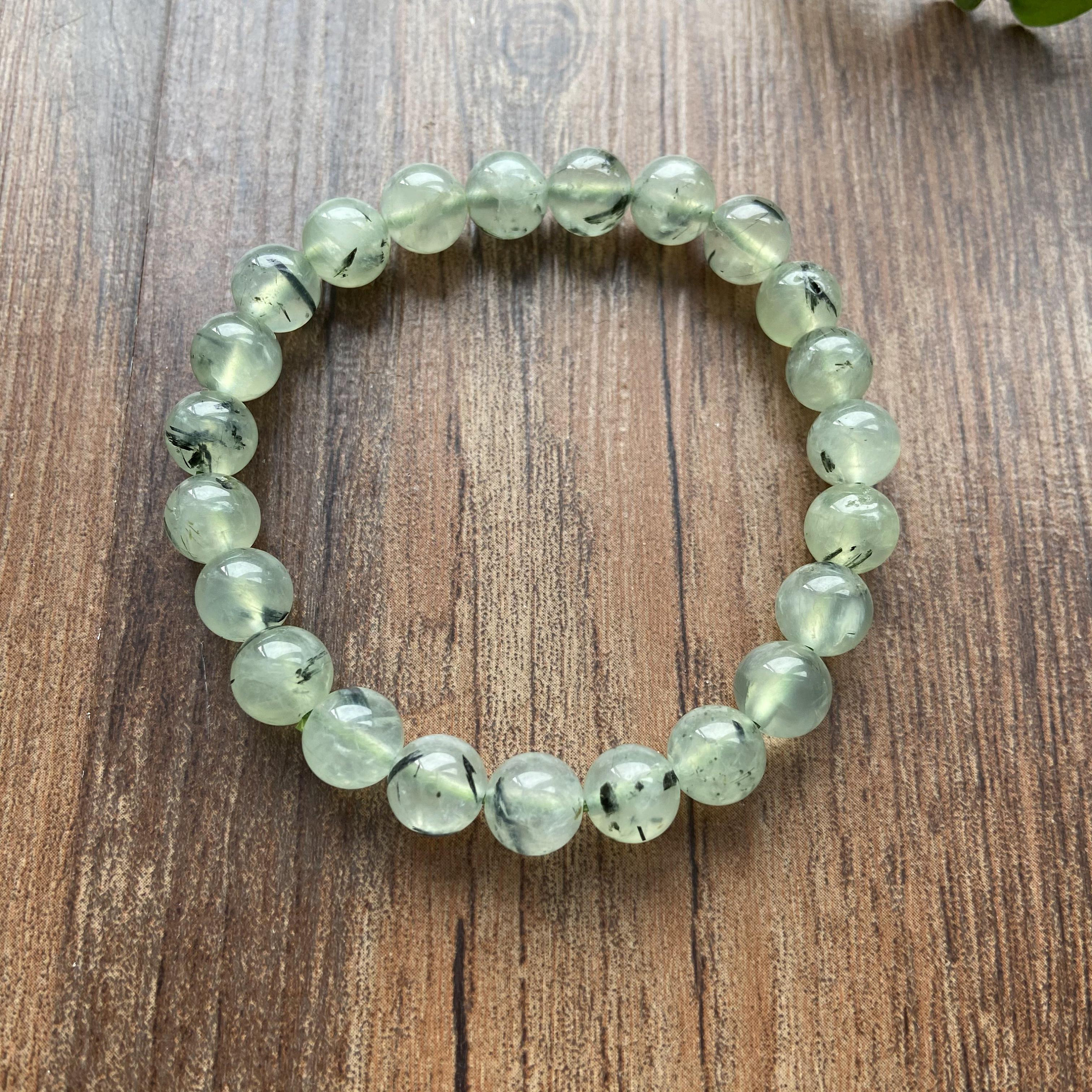 Prehnite Bracelet Communication Bracelet 8mm Prehnite Mala | Etsy