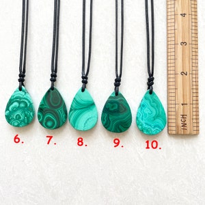 Malachite Necklace Malachite Pendant Malachite Jewelry - Etsy