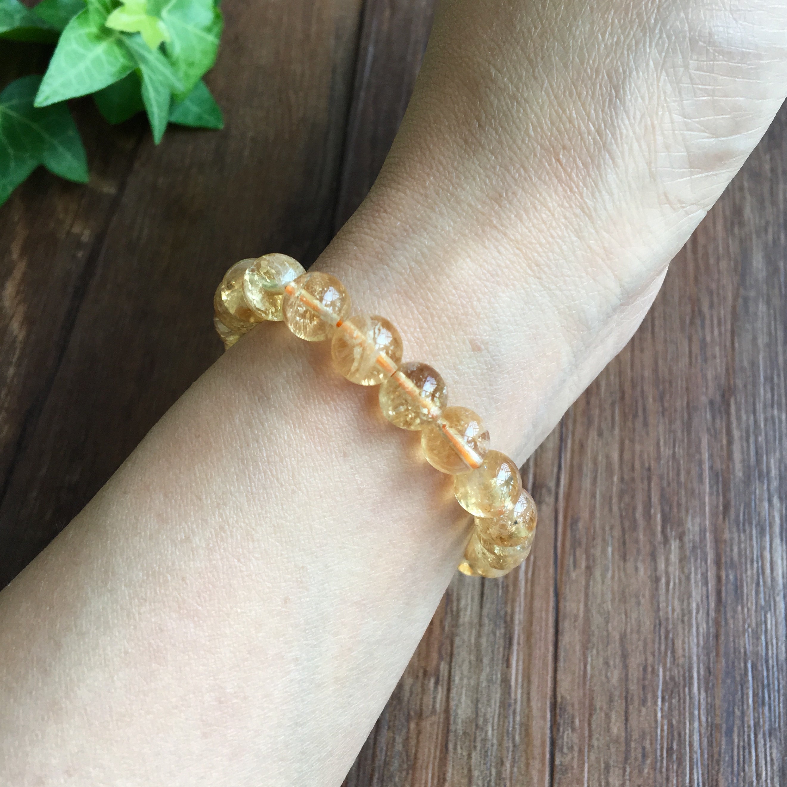 Citrine Bracelet 8mm Healing Crystals Bracelet Success | Etsy