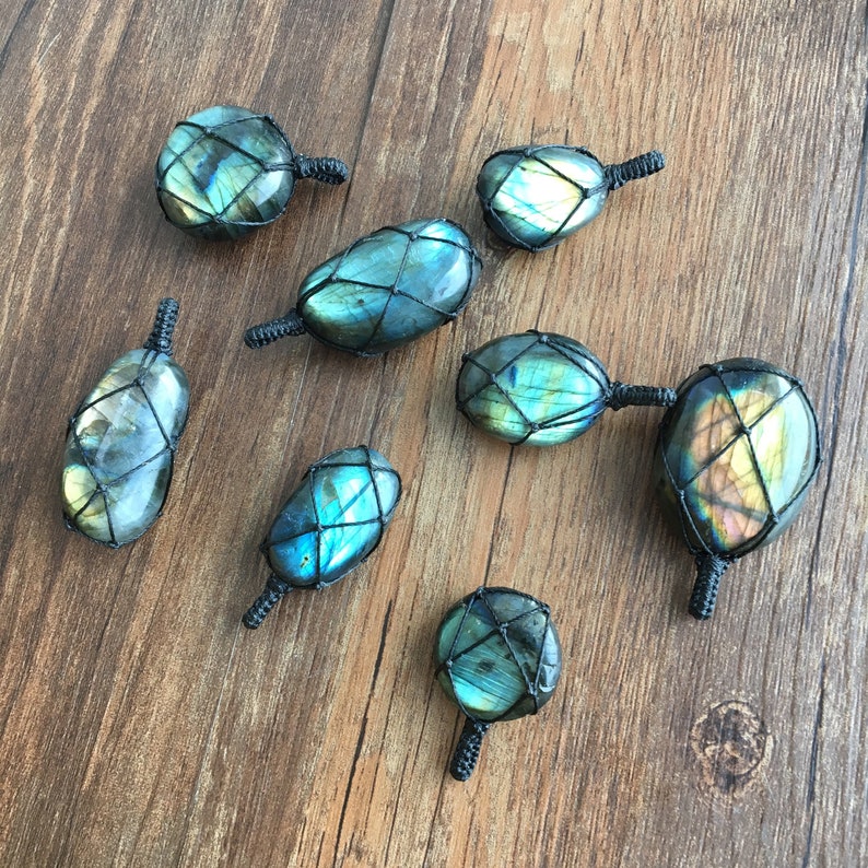 Natural Labradorite Stone Pendant Necklace-healing Natural - Etsy