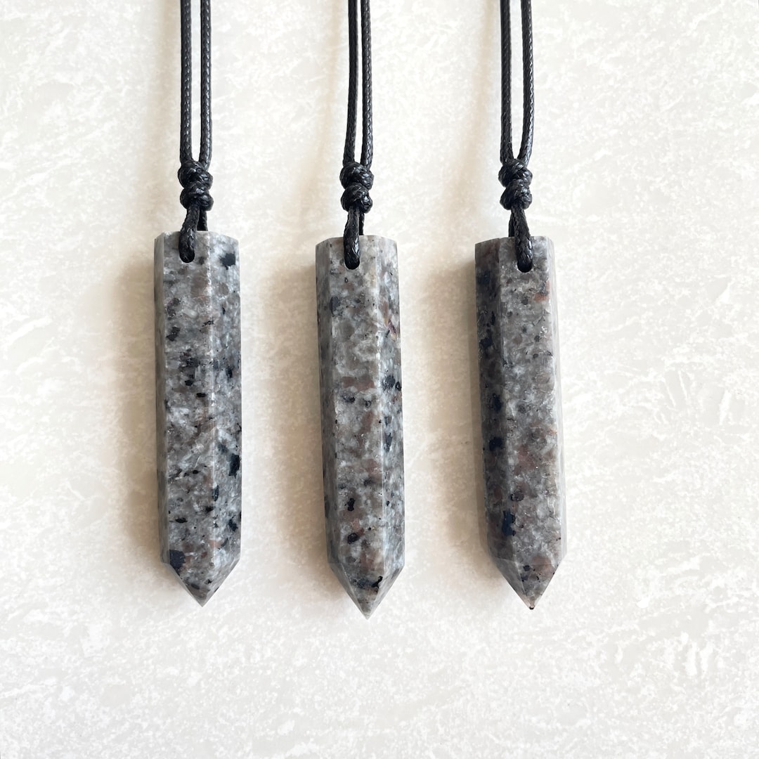 Yooperlite Ponit Necklace, Natural Fire Rock Stone -healing Natural ...