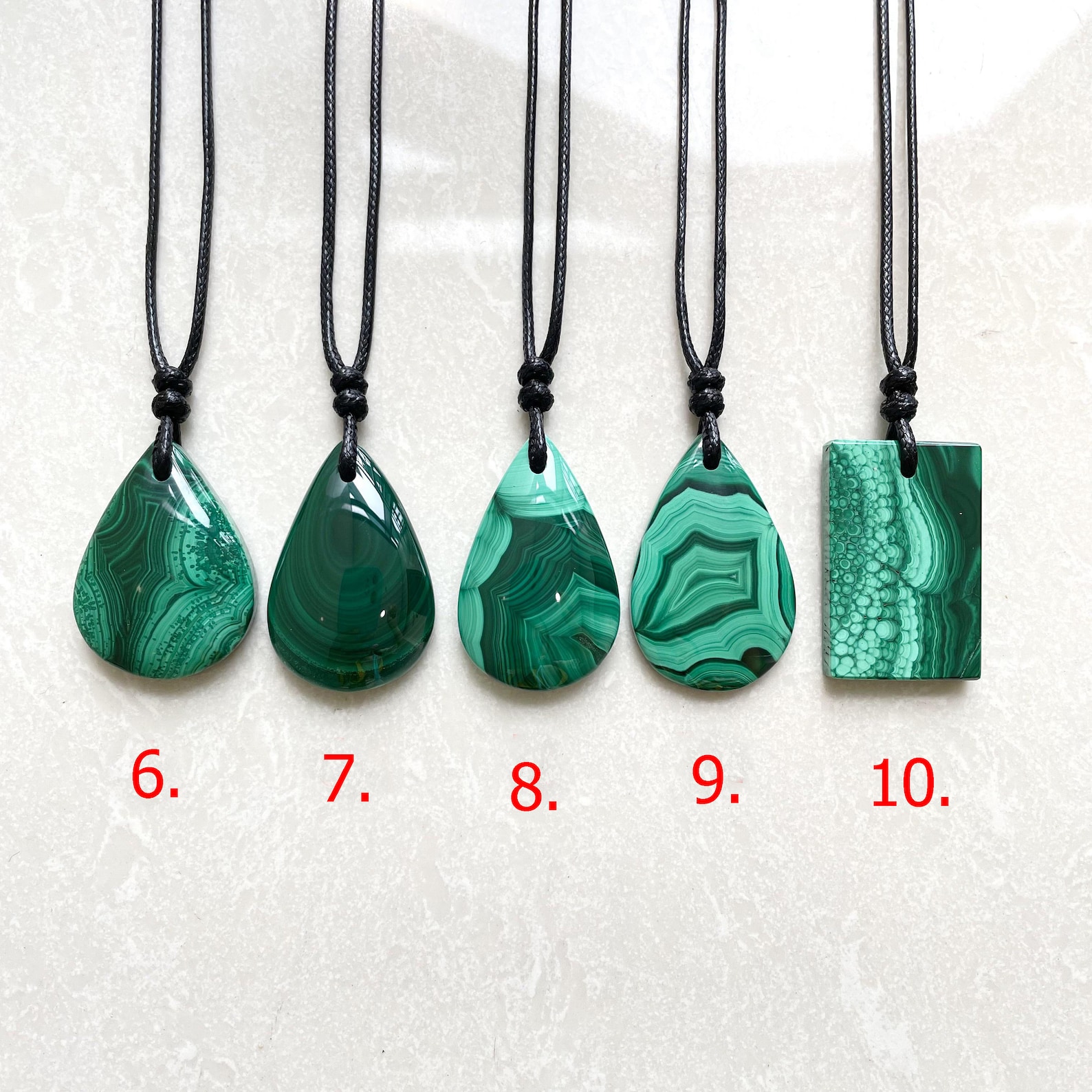 Malachite necklace malachite pendant malachite jewelry | Etsy