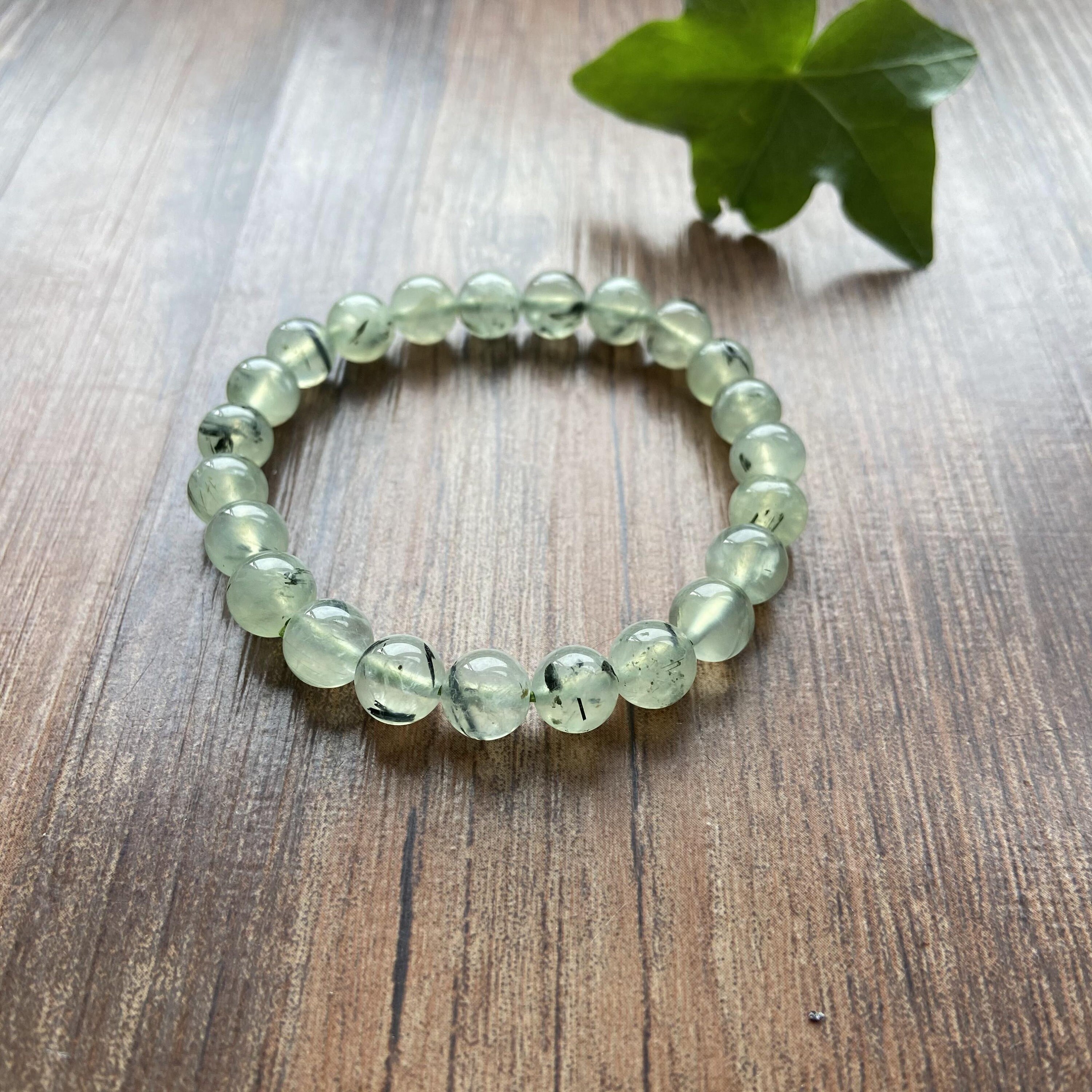 Prehnite Bracelet Communication Bracelet 8mm Prehnite Mala - Etsy