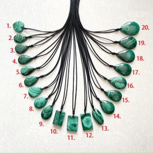 Malachite Necklace Malachite Pendant Malachite Jewelry - Etsy