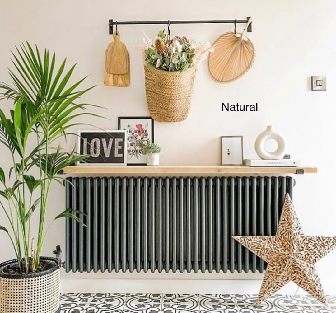 Radiator Shelf | Rustic Wooden Handmade | Reclaimed Recycled With or ...