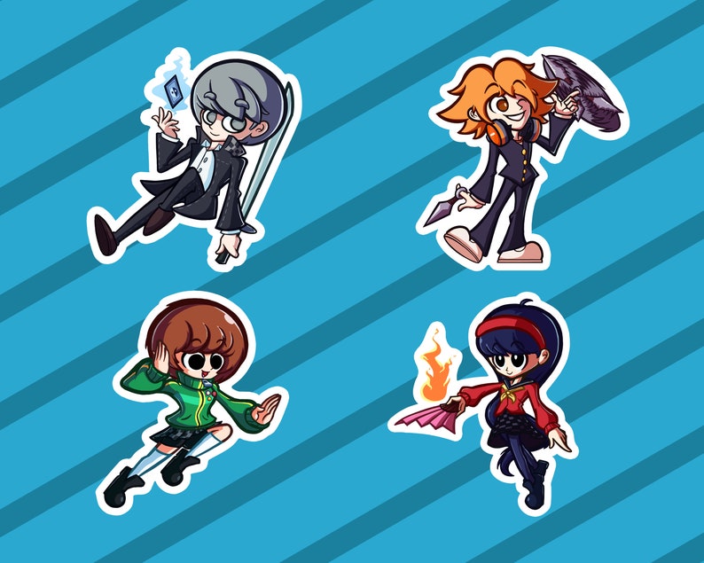 Persona 4 Stickers - Etsy
