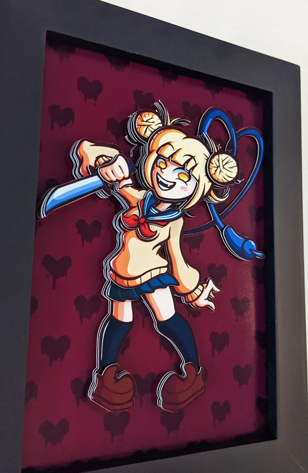 MHA Shadow Box Toga 3D Looking Print - Etsy