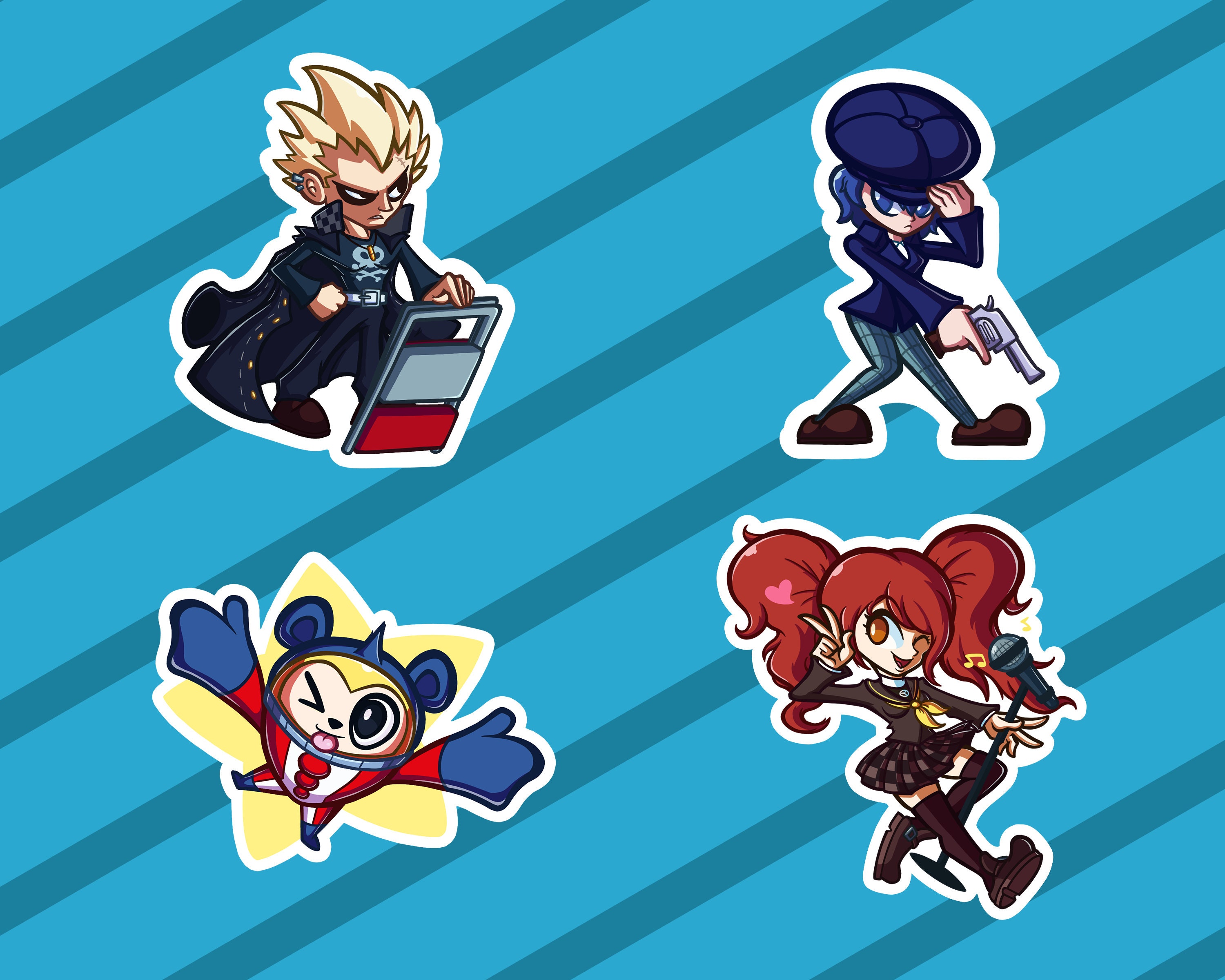 Persona 4 Stickers - Etsy
