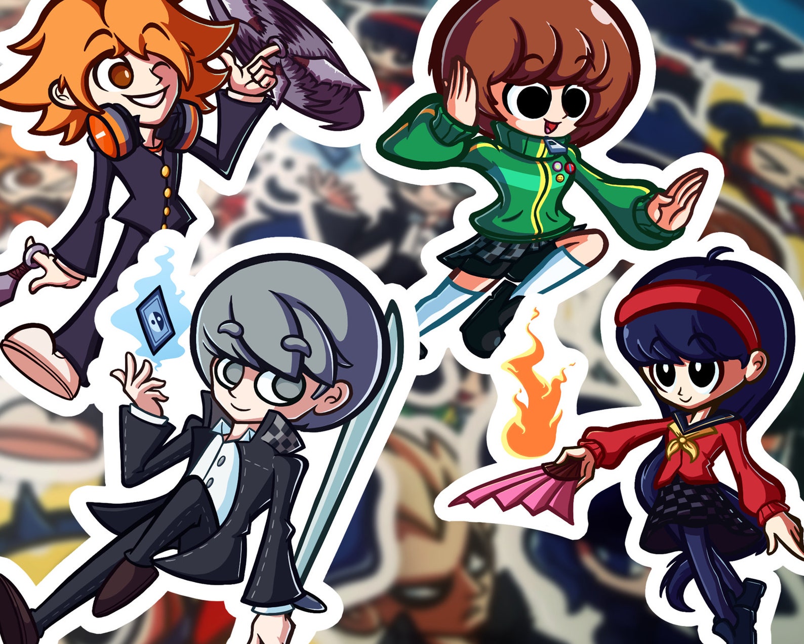 Persona 4 Stickers | Etsy