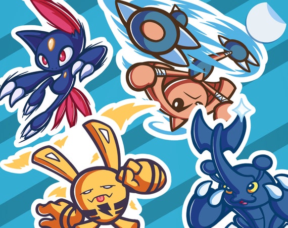 Pokémon Stickers Gen 2 - Etsy
