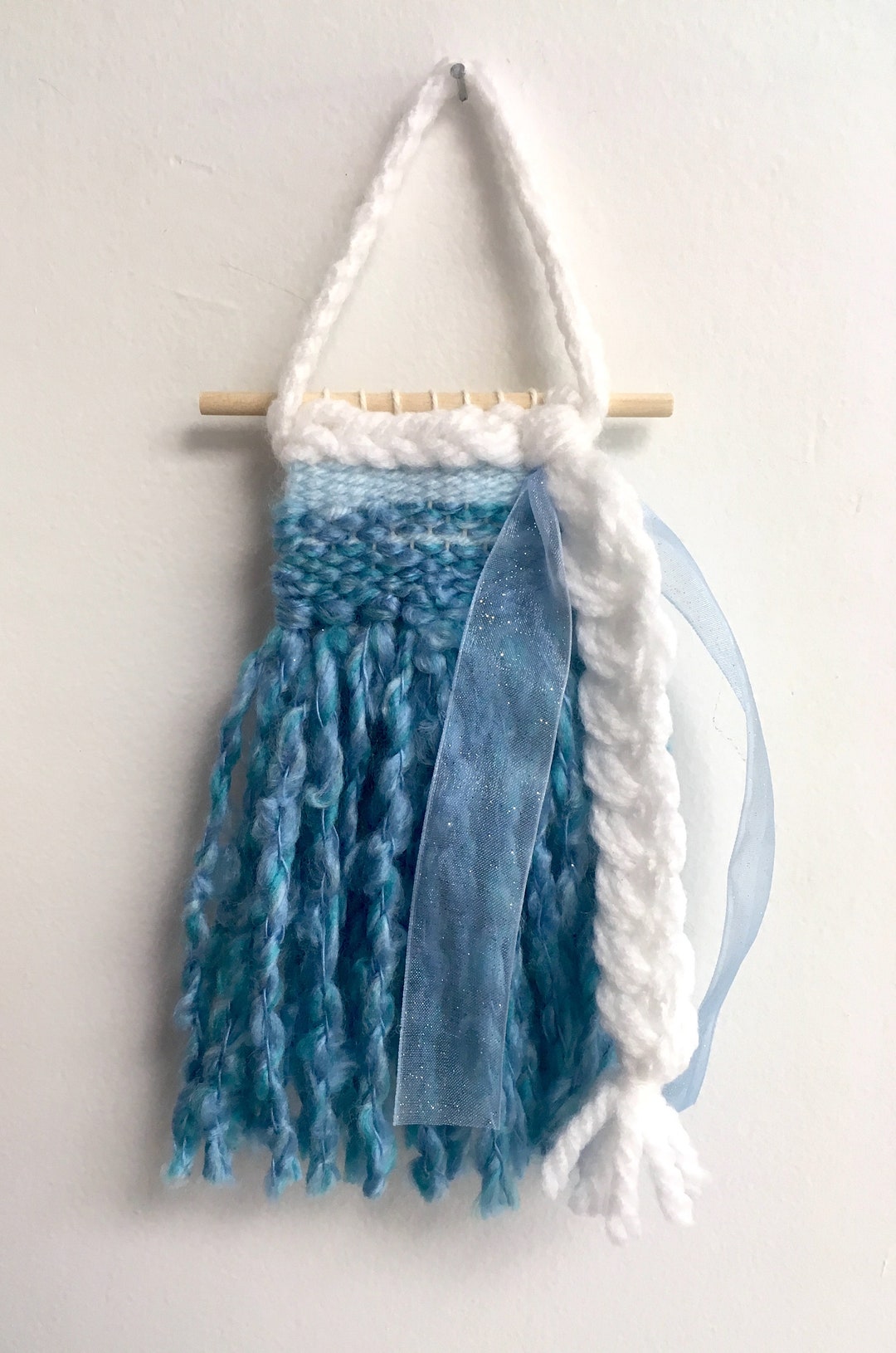 Elsa // Wall Weaving // Disney Inspiration Collection // Blue & White ...