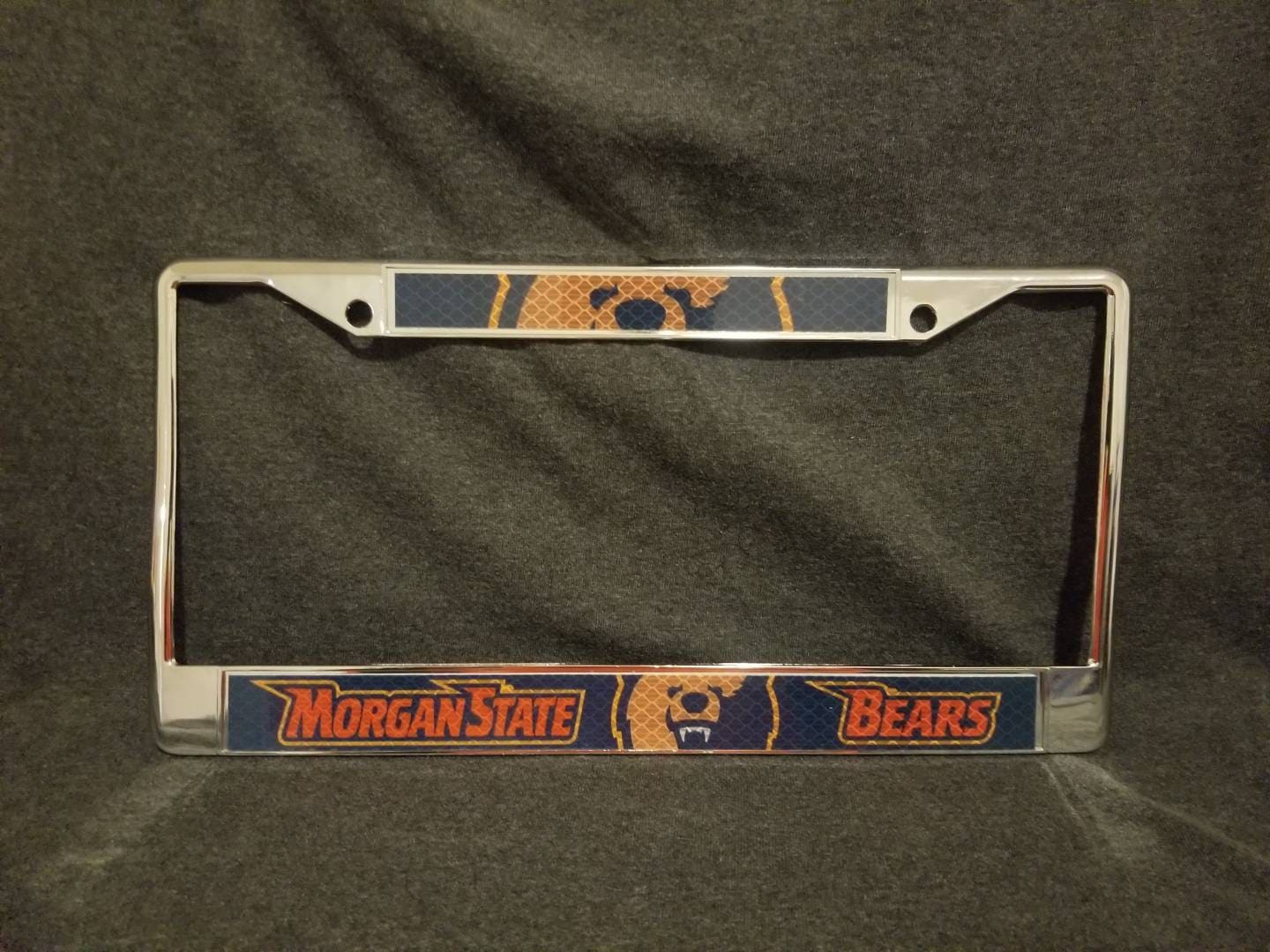 Morgan State Bears Chrome Two Panel License Plate Frame - Etsy Sweden
