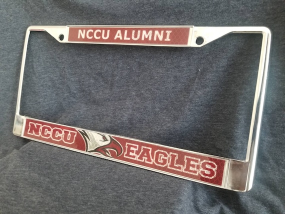 North Carolina Central Chrome Two Panel License Plate Frame - Etsy UK
