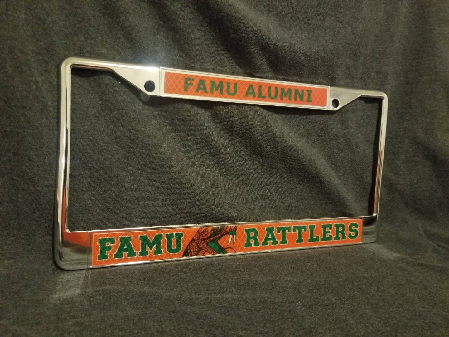 FAMU RATTLERS Chrome Two Panel License Plate Frame - Etsy