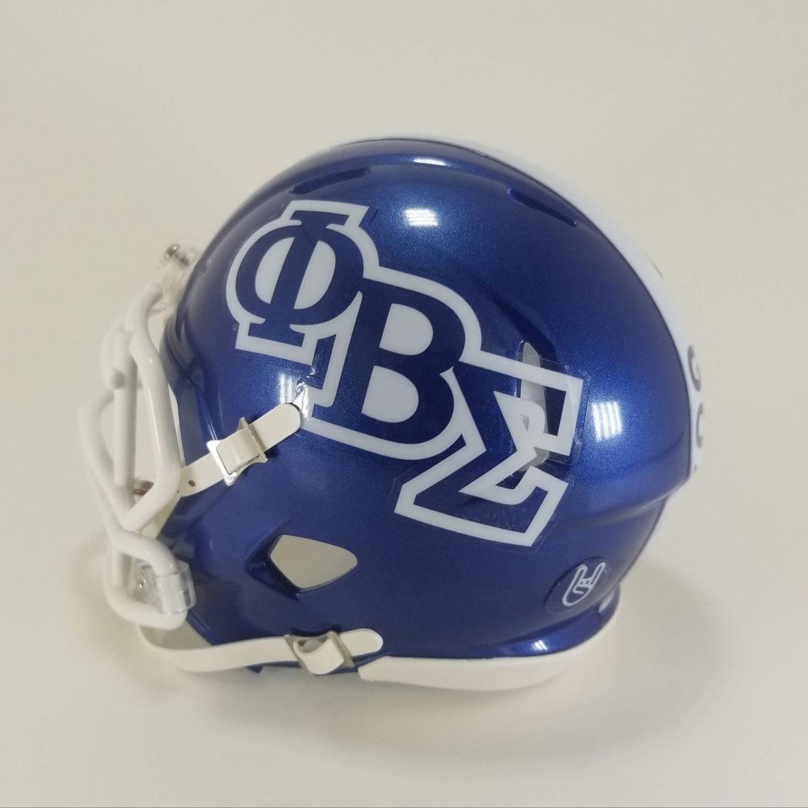 Phi Beta Sigma fraternity mini football helmet. | Etsy