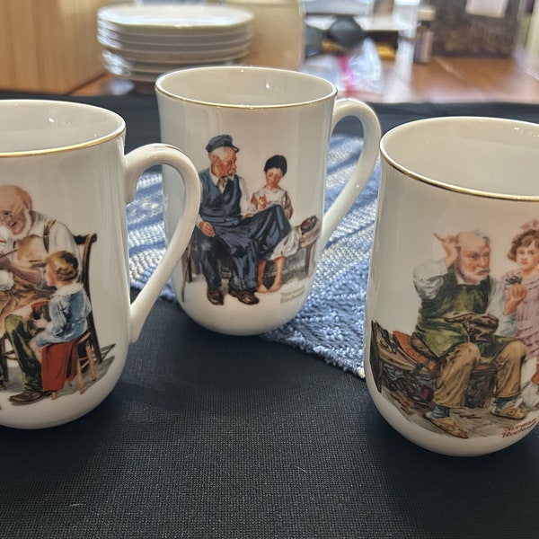 Norman Rockwell Cup - Etsy