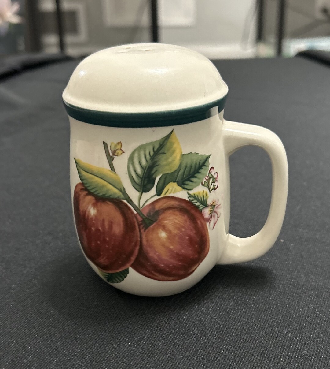 Vintage Country Apples, Casuals by China Pearl, Stoneware Pepper/salt ...