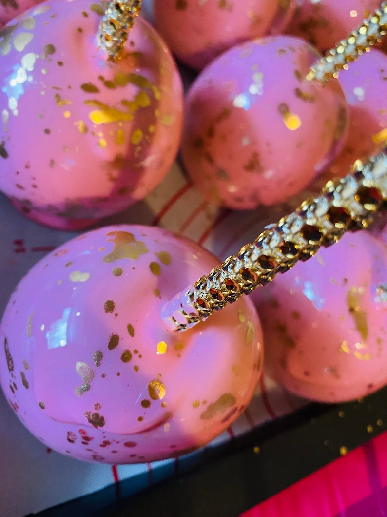 Pink Gold Splash 6 Apples - Etsy
