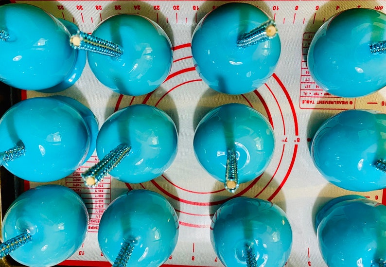 Light Blue Candy Apple - Etsy