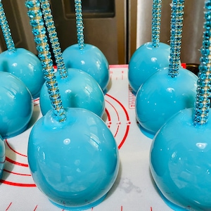 Light Blue Candy Apple - Etsy