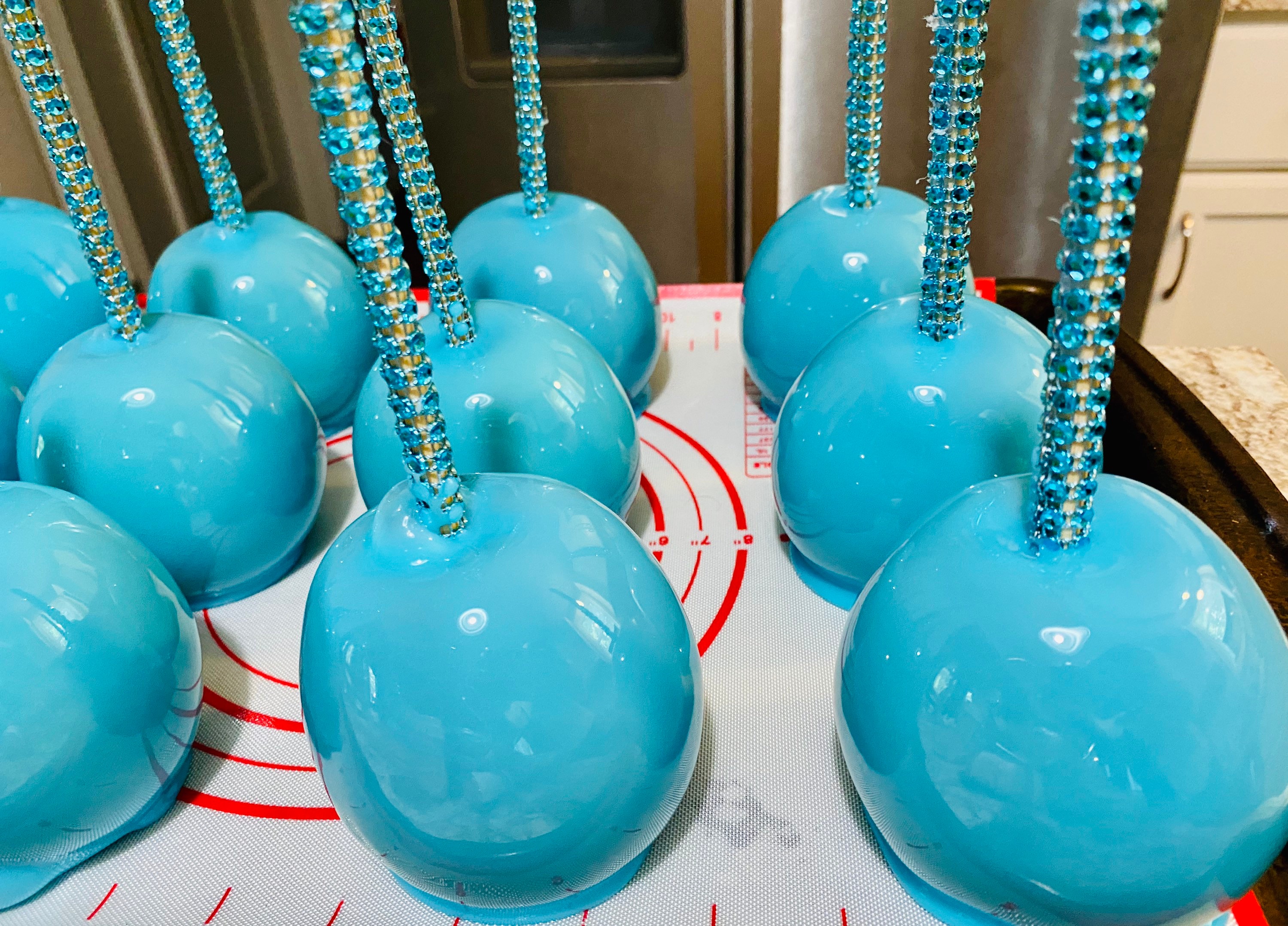 Light Blue Candy Apple - Etsy