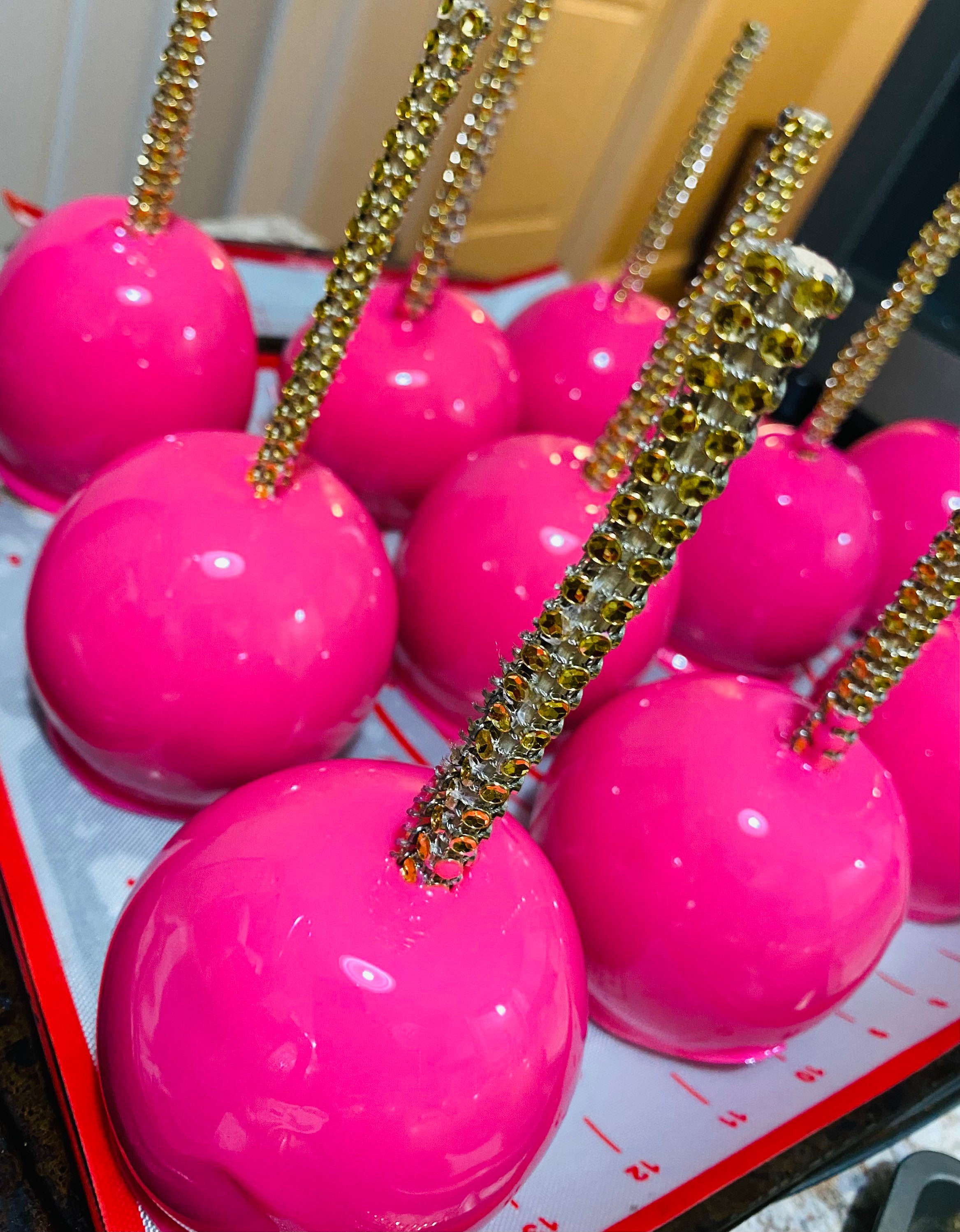 Pink Gold Splash 6 Apples | Etsy