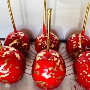 Pink Gold Splash 6 Apples - Etsy
