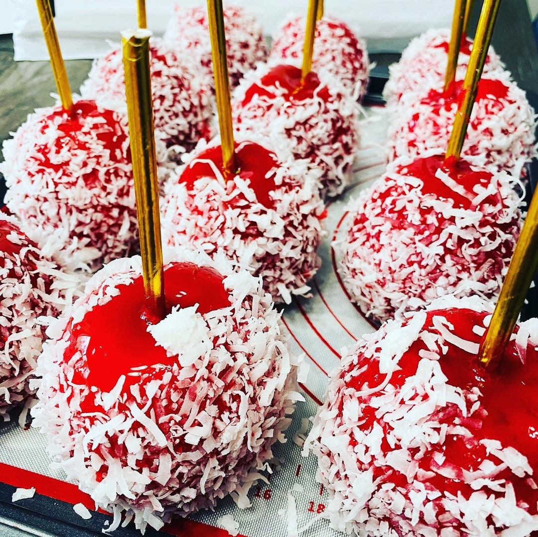 Traditional Red Candy With Coconut - Etsy