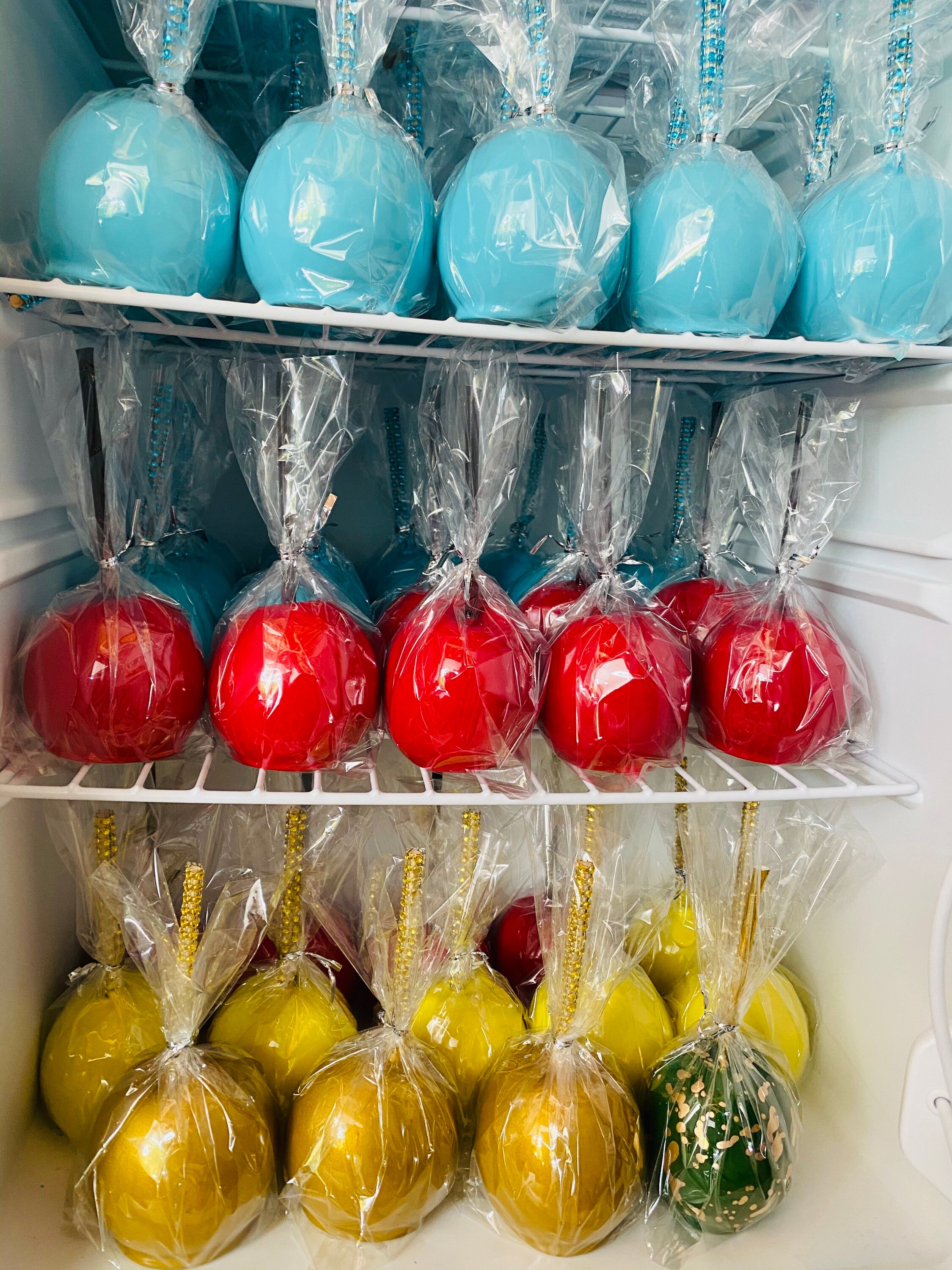 Red candy 6 apples | Etsy