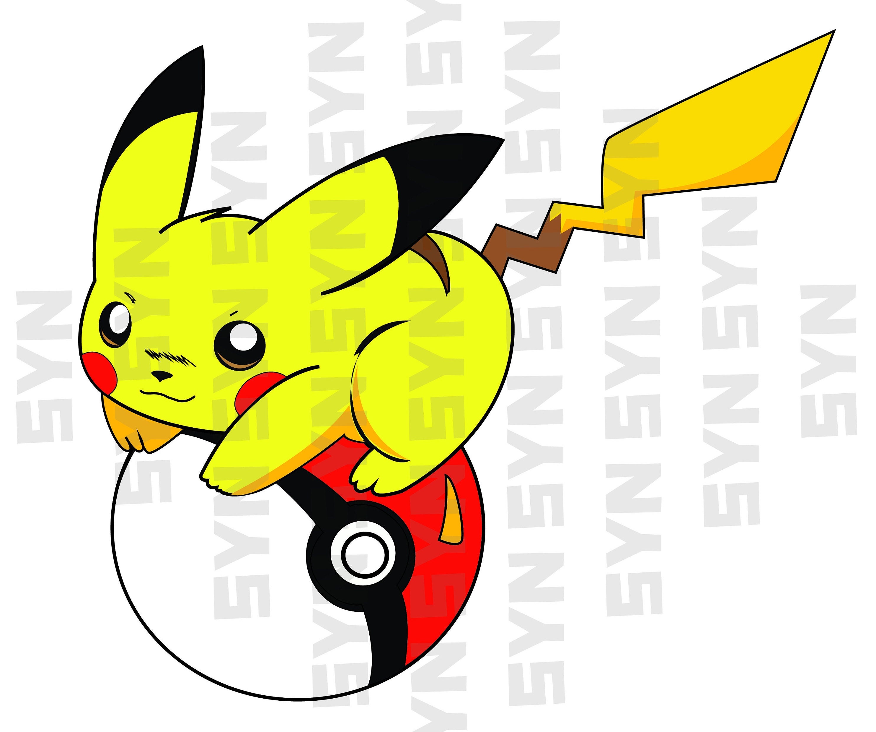 Pikachu 2 Designs Cute Anime Uwu Pokemon High Quality PNG Digital ...