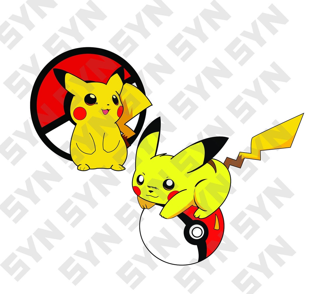 Pikachu 2 Designs Cute Anime Uwu Pokemon High Quality PNG Digital ...