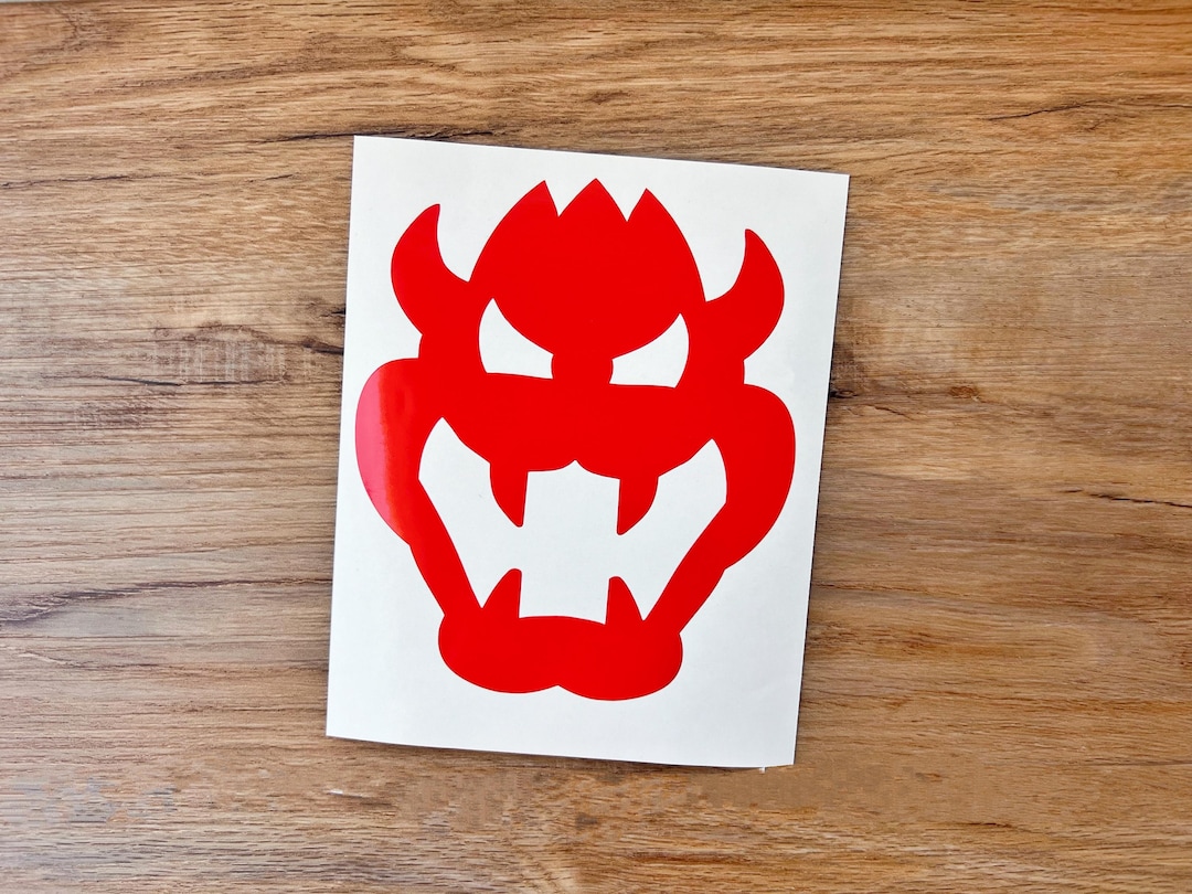 Super Mario Bros Nintendo Bowser Emblem Icon Logo Vinyl Decal - Etsy