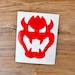 Super Mario Bros Nintendo Bowser Emblem Icon Logo Vinyl Decal - Etsy