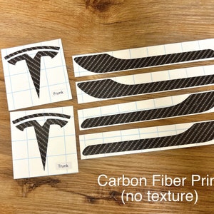 Tesla Model 3/Y Frunk Emblem Logo + Trunk Emblem Logo + Door Handles ...