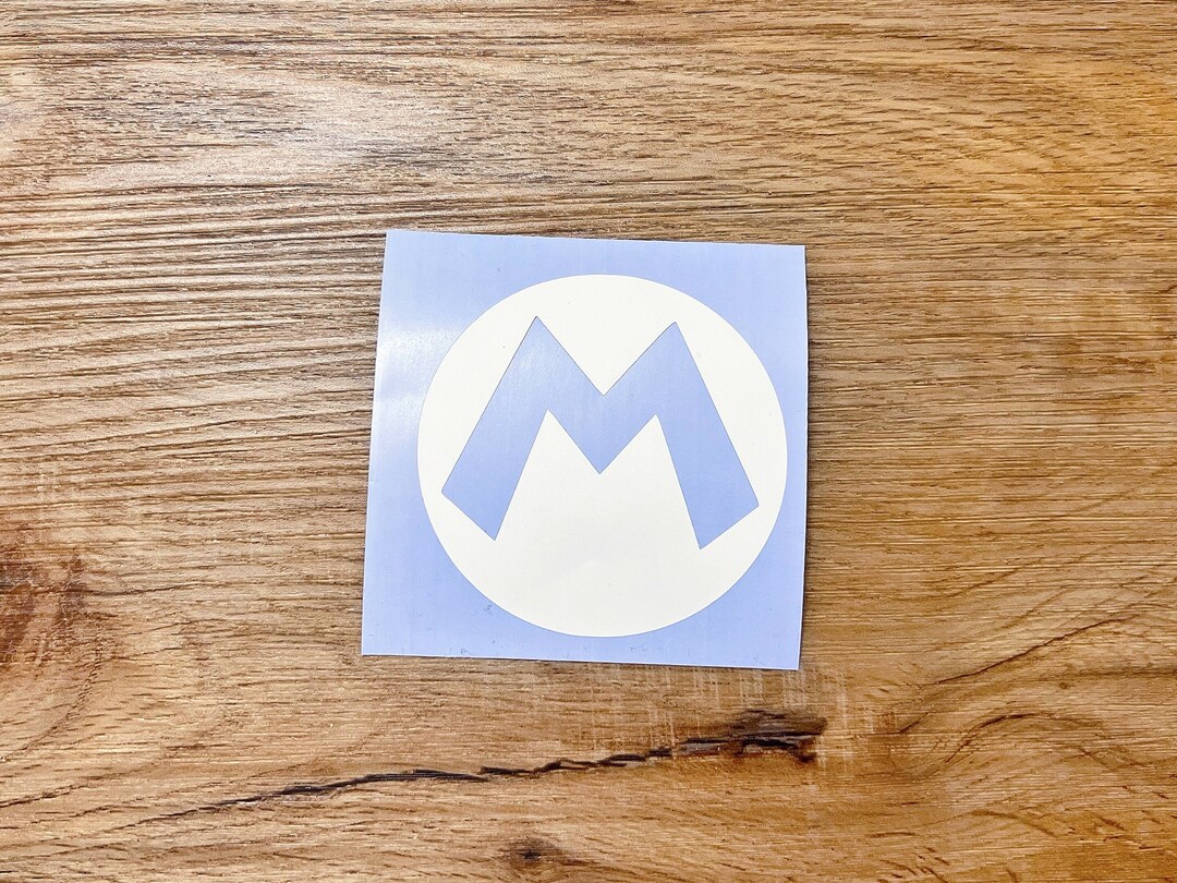 Super Mario Bros Mario Nintendo Emblem Icon Hat Logo Vinyl Decal - Etsy
