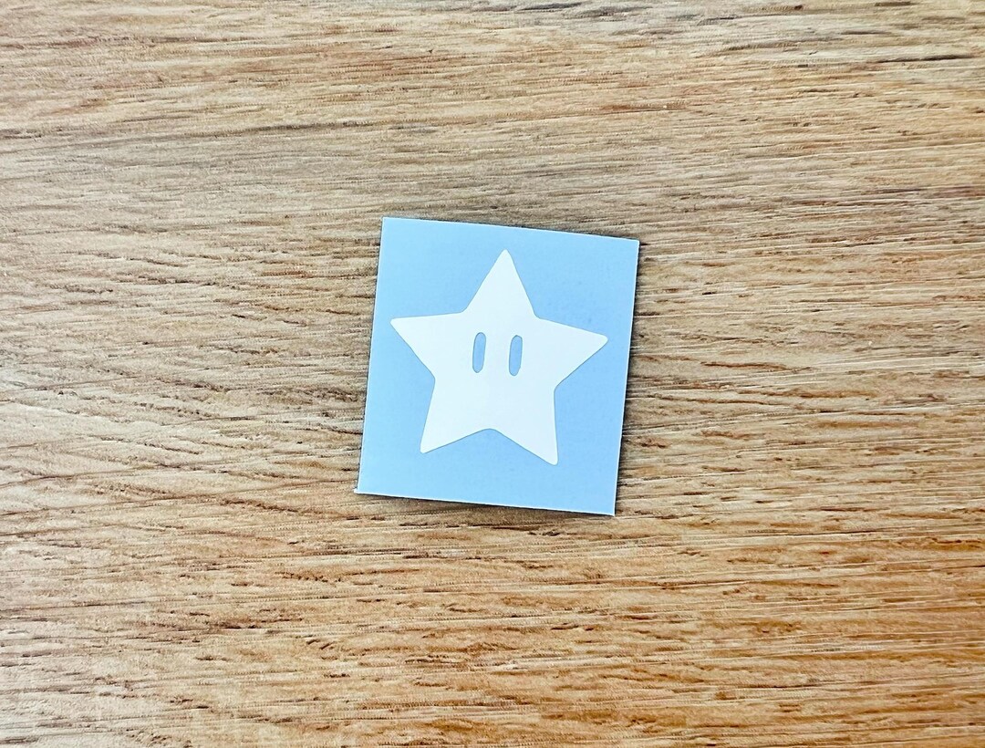 Super Mario Bros Super Star Nintendo Emblem Icon Logo Vinyl Decal - Etsy