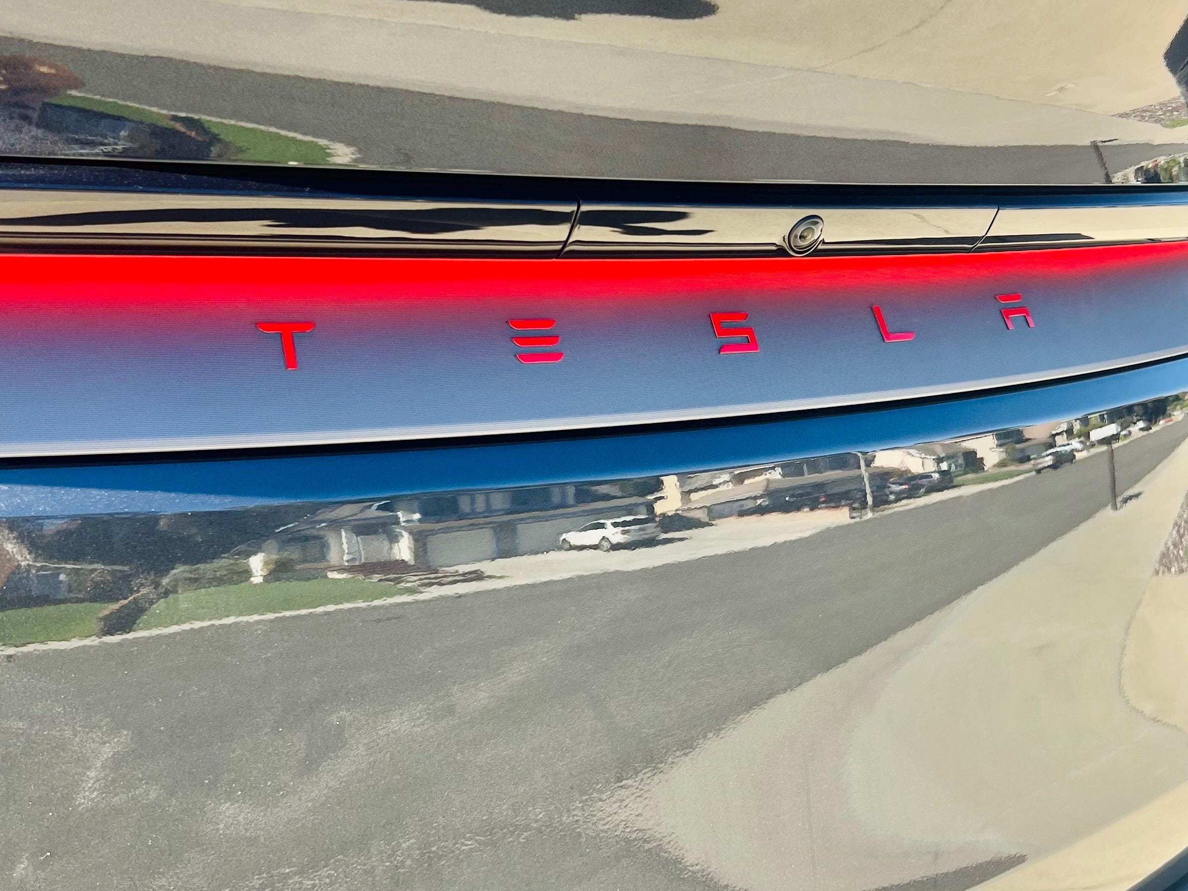 Tesla Model Y Juniper (2025 to Current) Trunk Tailgate Letters TESLA ...