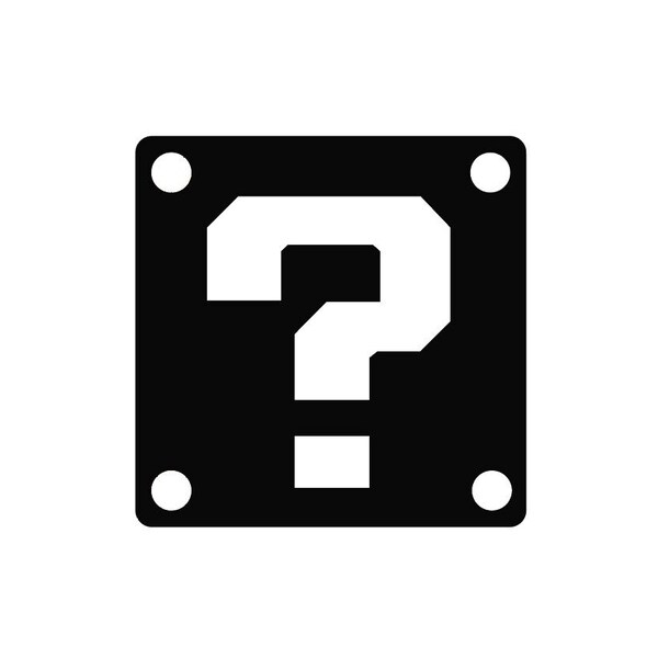 Mario Bros Question Block - Etsy