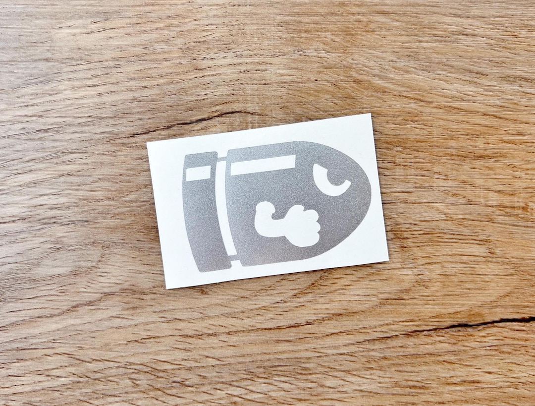 Super Mario Bros Bullet Bill Nintendo Emblem Icon Logo Vinyl Decal - Etsy