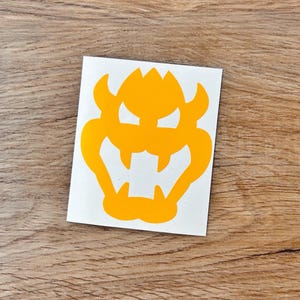 Super Mario Bros Nintendo Bowser Emblem Icon Logo Vinyl Decal - Etsy