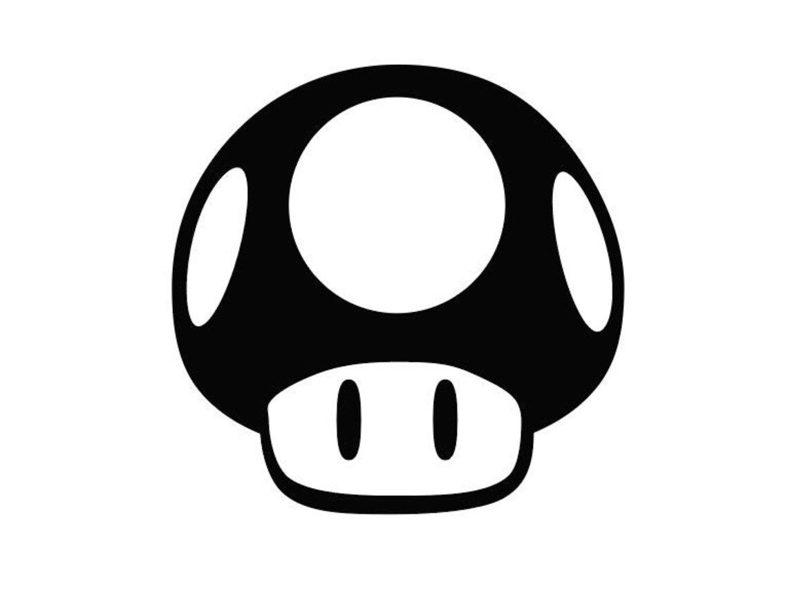 Super Mario Bros Mushroom Toad Nintendo Emblem Icon Logo Vinyl Decal - Etsy