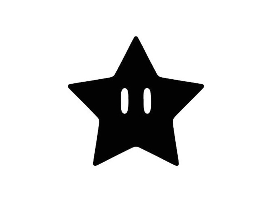 Super Mario Bros Super Star Nintendo Emblem Icon Logo Vinyl Decal - Etsy