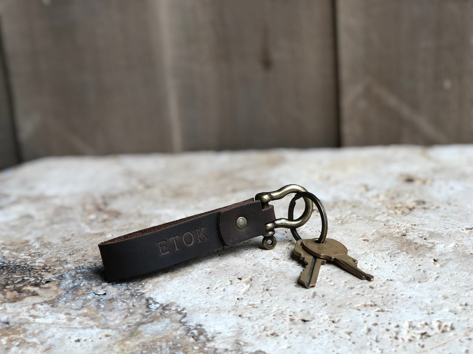 Personalized Leather Keychain. Custom Leather Keychain. - Etsy