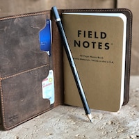 Leather Notebook Cover PDF Pattern: Field Notes Journal Template for 5 ...