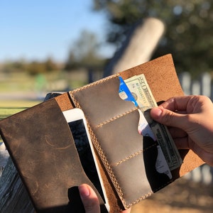 Personalized Women’s Wallet, Distressed Leather Wallet for Women ...