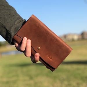 Personalized Women’s Wallet, Distressed Leather Wallet for Women ...