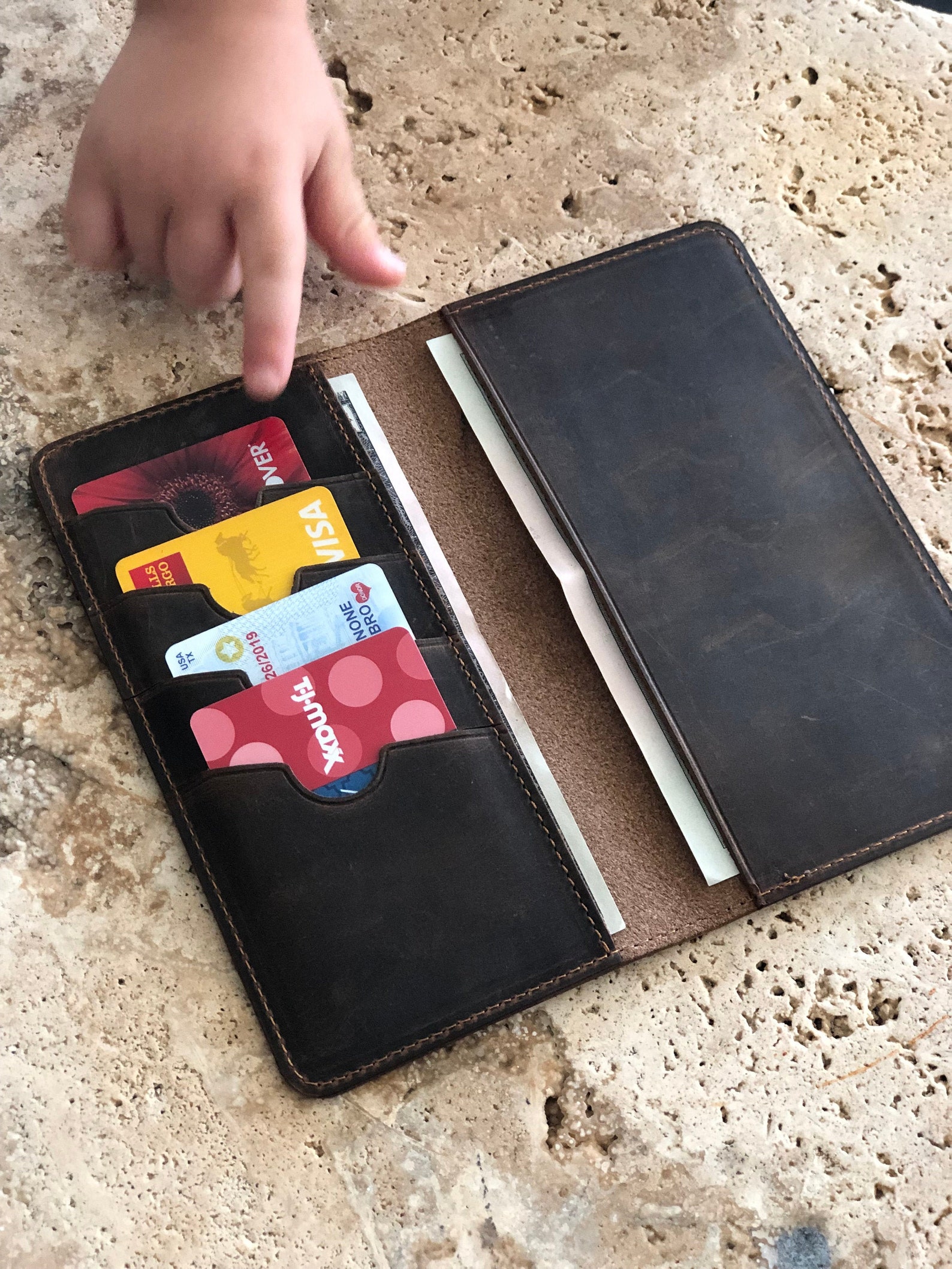 Slim Checkbook Cover. Personalized Checkbook Wallet. Checkbook - Etsy