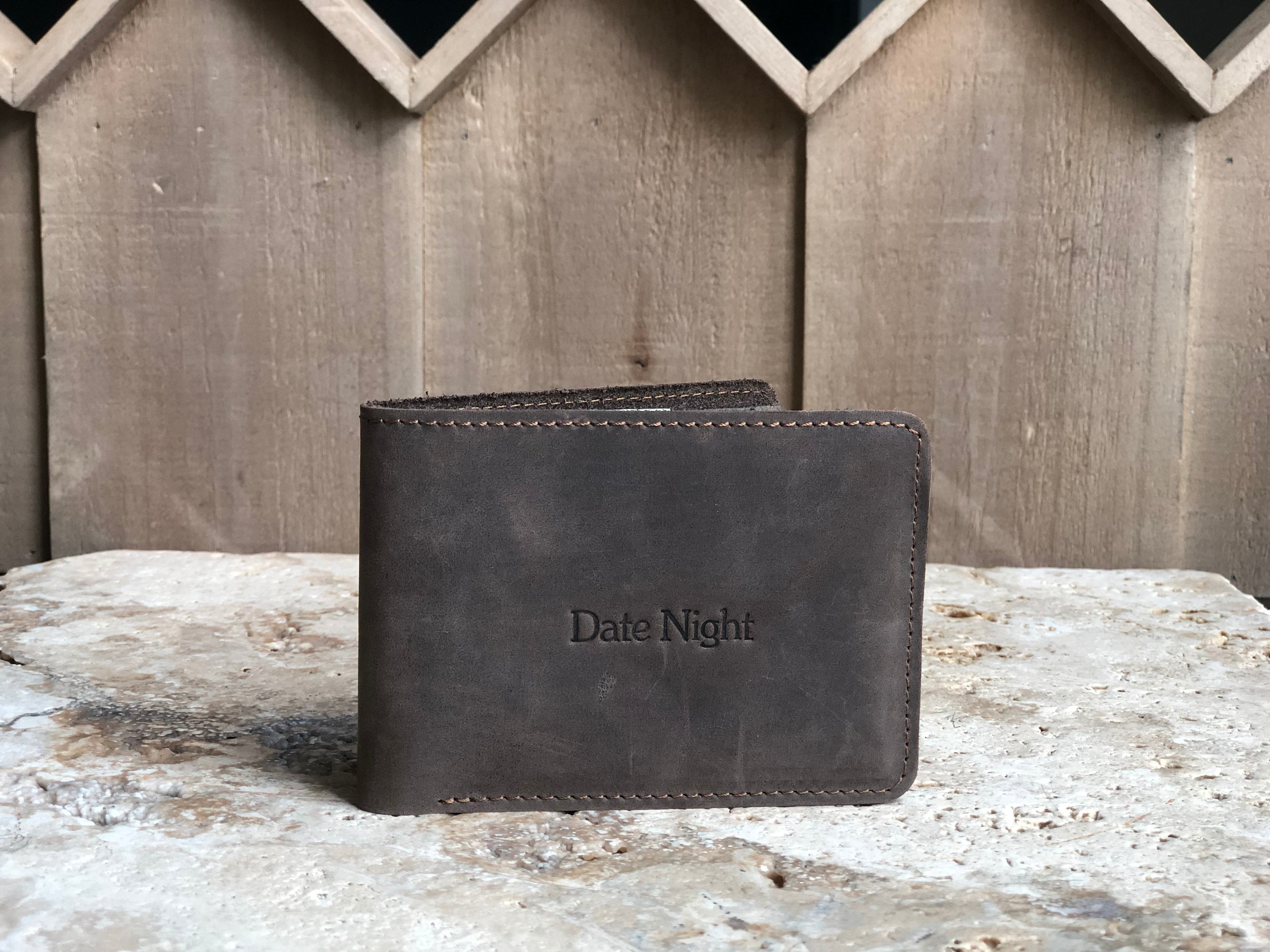 Unisex Slim Bifold Wallet. Distressed Leather Wallet. Leather | Etsy