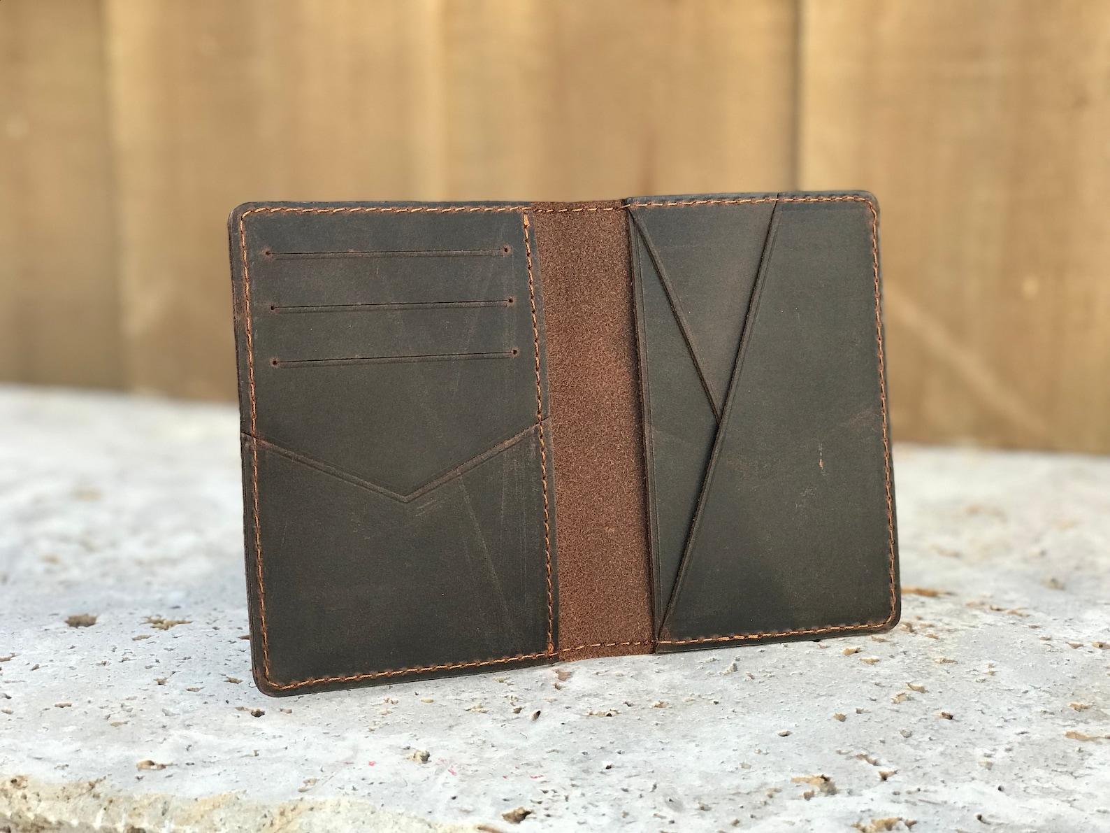 Slim Front Pocket Bifold Wallet. Minimalist Personalized - Etsy