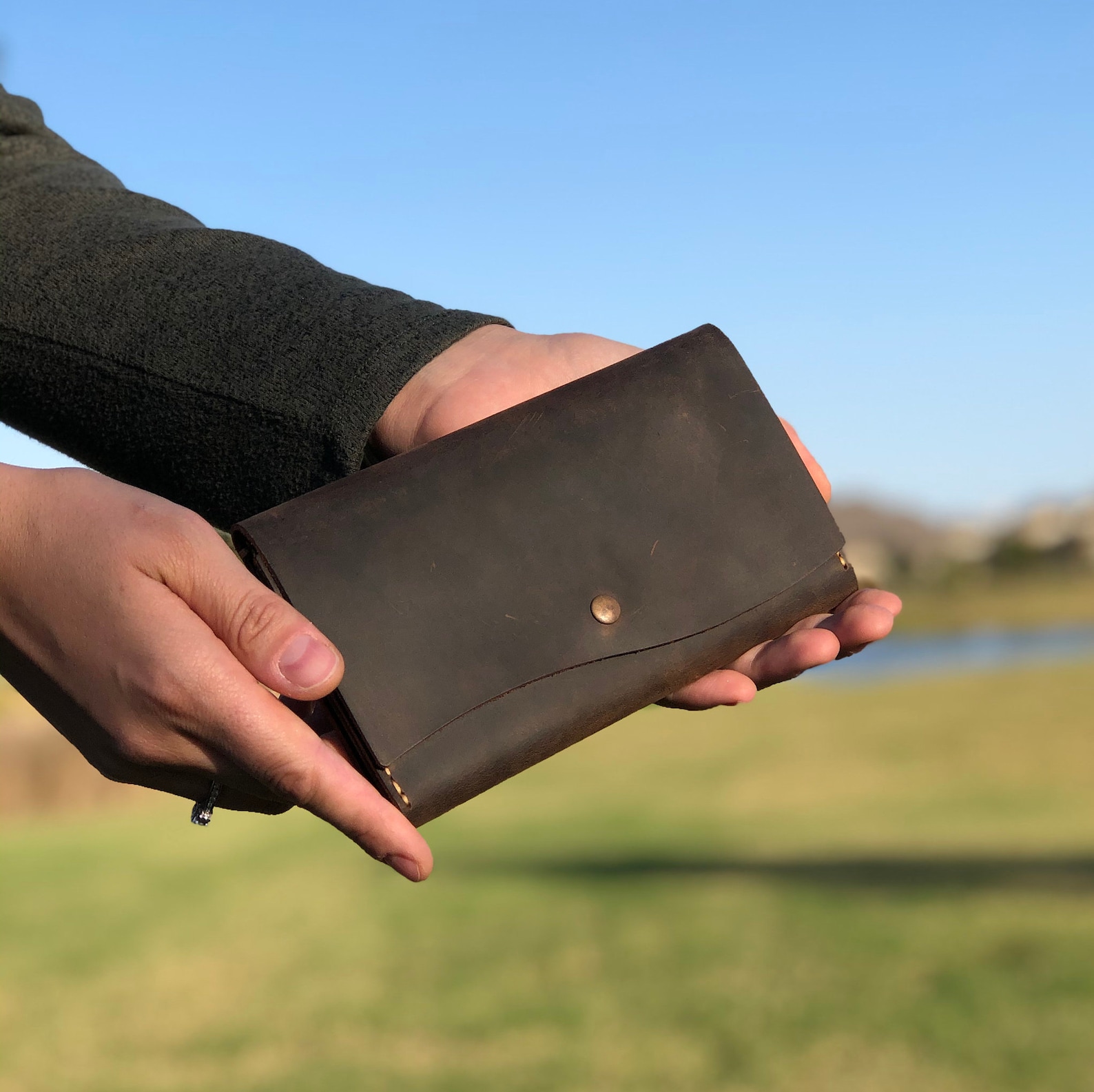 Personalized Womens Wallet Distressed Leather Wallet for - Etsy